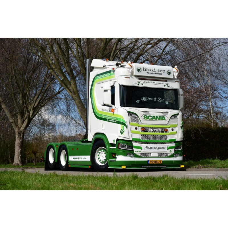 SCANIA R 520 AVEC REMORQUE PORTE BRIQUE
